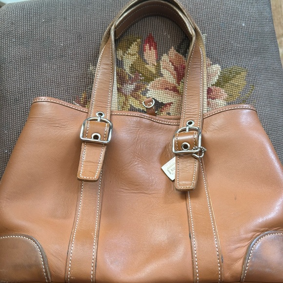 Coach | Bags | Vintage Coach Handbag Dark Camel Colored | Poshmark